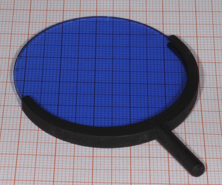 Blaufilter mit Halter (50mm) – Optik-Online
