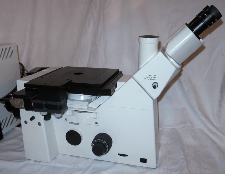 Leica DMIRB inverses Auflichtmikroskop mit Hell- und Dunkelfeld und ...