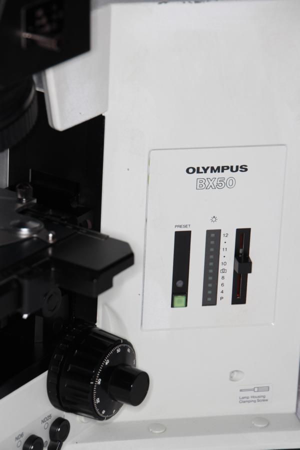 Olympus BX50 Durchlichtmikroskop mit Phasenkontrast und Trinokulartubus ...