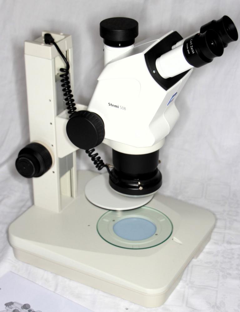 Zeiss Stemi 508 ZOOM Stereomikroskop mit LED Auflicht- und ...